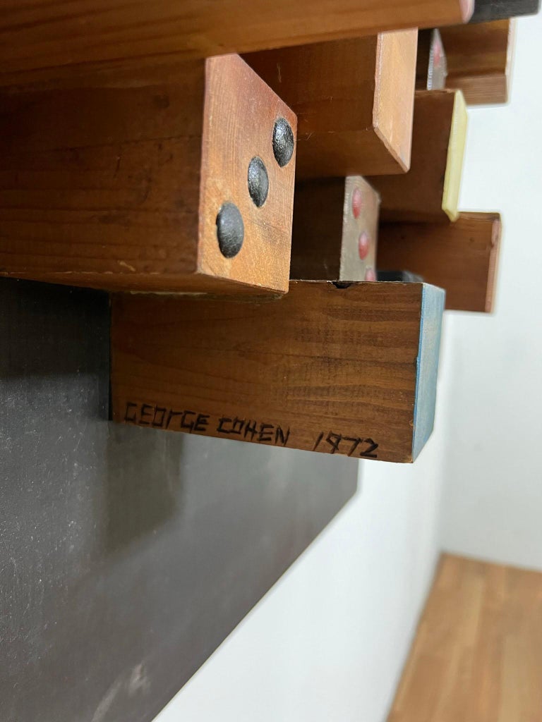Wall Mounted Sculpture Construction by George Cohen d. 1972 For Sale at ...