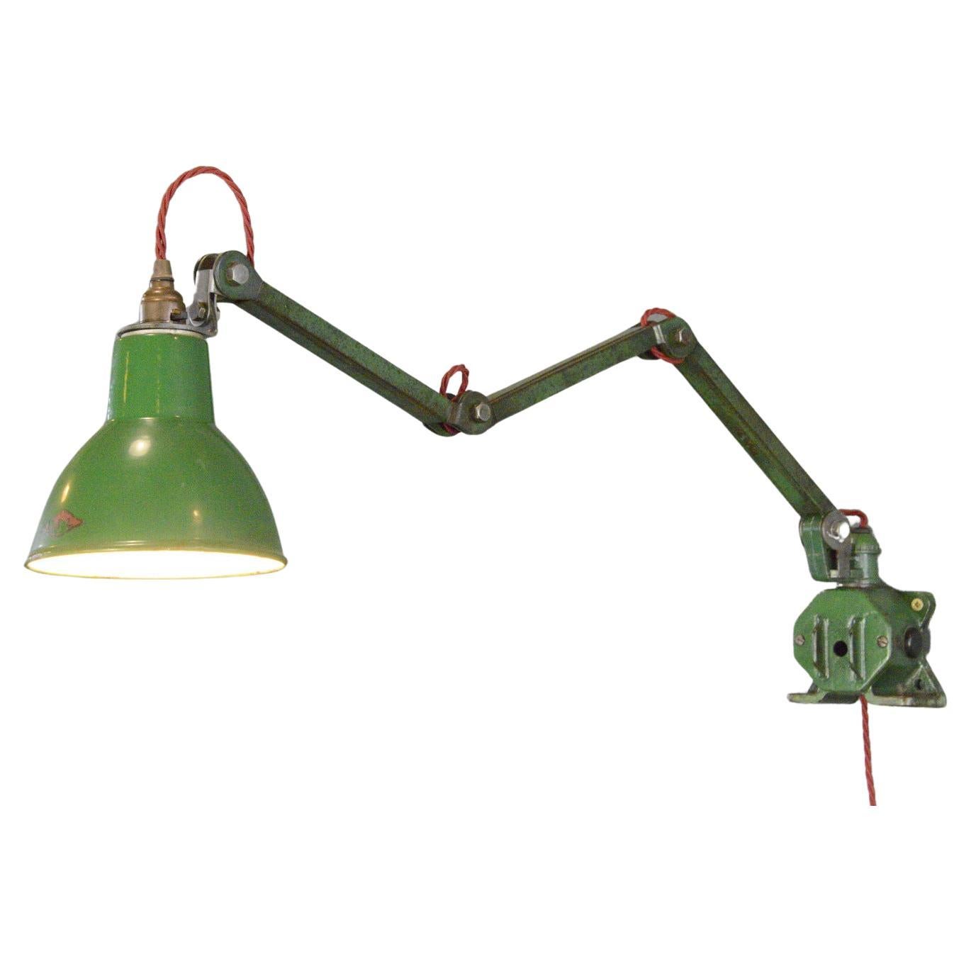 Wall Mounted Task Lamp By EDL Circa 1930s For Sale at 1stDibs