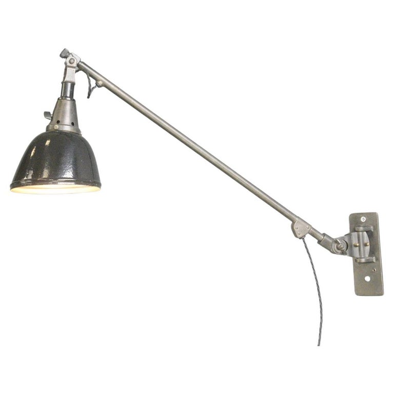 Wall Mounted Task Lamp by Midgard, Circa 1930s For Sale at 1stDibs