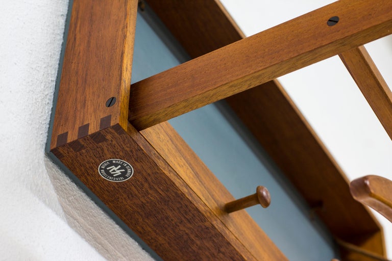 Wall-Mounted Valet in Teak by Hoff and Østergaard, Denmark, 1950s at ...