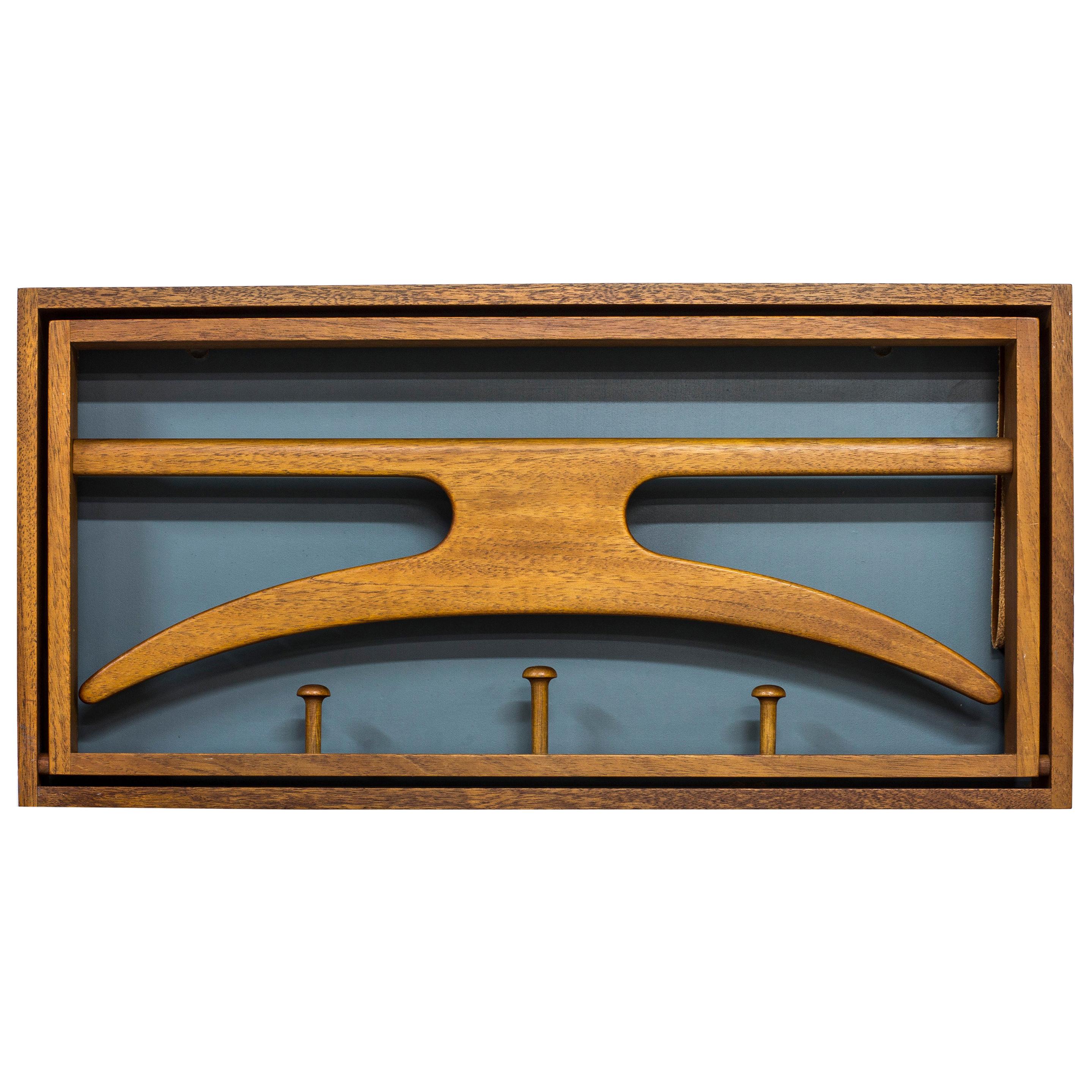 Wall-Mounted Valet in Teak by Hoff and Østergaard, Denmark, 1950s at ...
