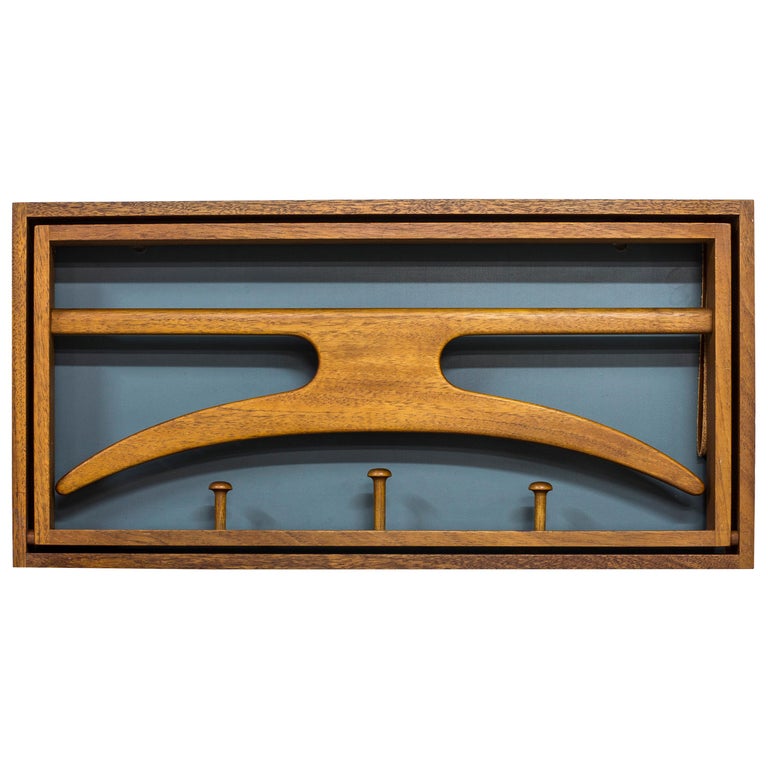 Wall-Mounted Valet in Teak by Hoff and Østergaard, Denmark, 1950s at ...