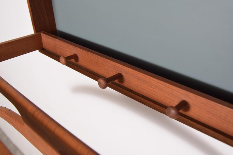 Wall-Mounted Valet in Teak by Hoff and Østergaard, Denmark For Sale at ...