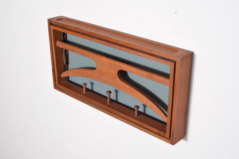 Wall-Mounted Valet in Teak by Hoff and Østergaard, Denmark For Sale at ...