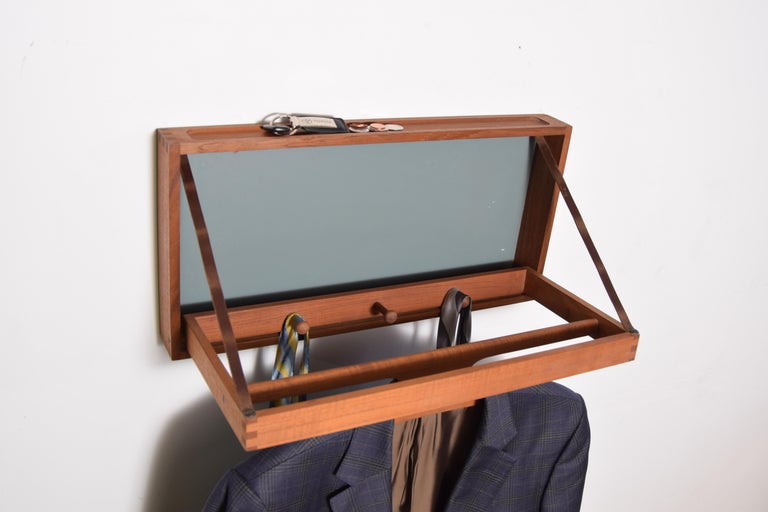 Wall-Mounted Valet in Teak by Hoff and Østergaard, Denmark For Sale at ...