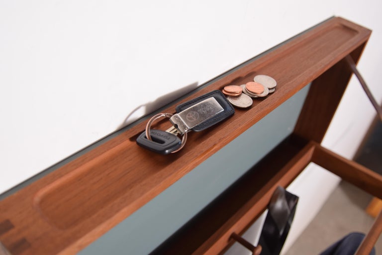 Wall-Mounted Valet in Teak by Hoff and Østergaard, Denmark For Sale at ...
