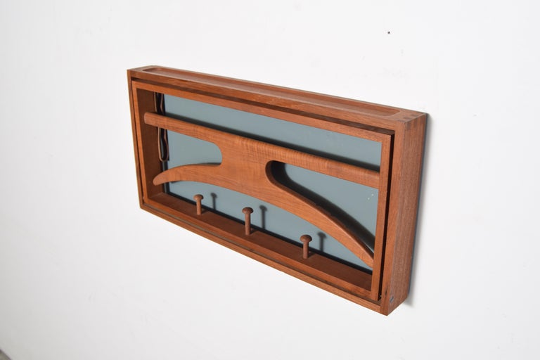 Wall-Mounted Valet in Teak by Hoff and Østergaard, Denmark For Sale at ...