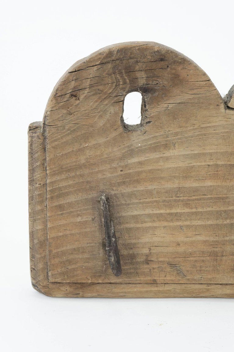 Wall-Mounted Wood and Iron Game Hook For Sale at 1stDibs