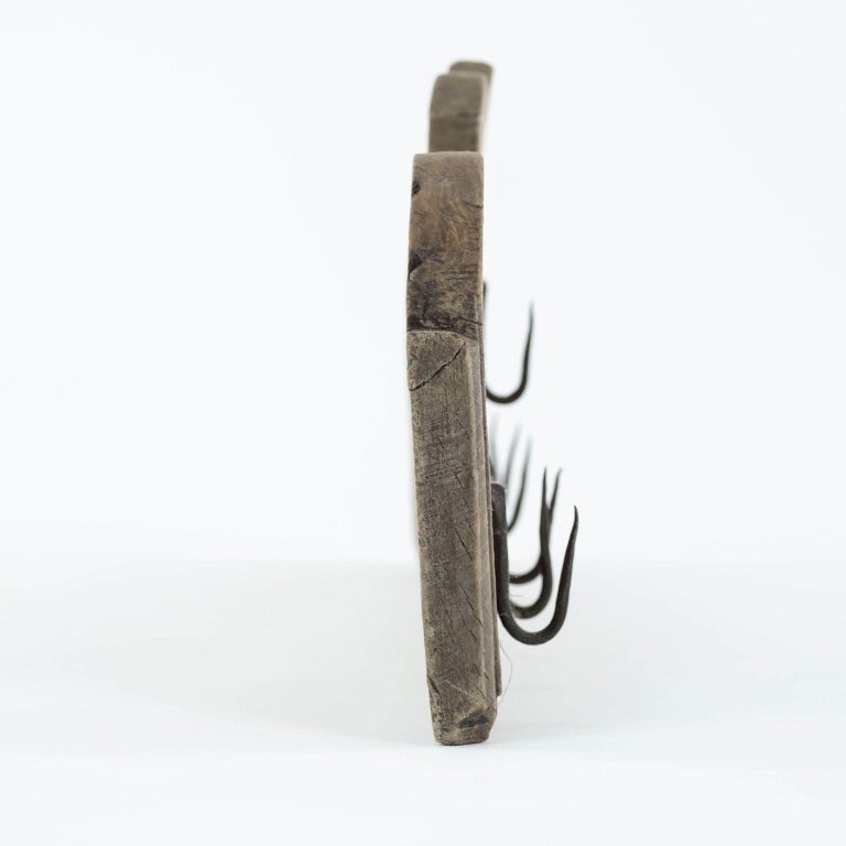Wall-Mounted Wood and Iron Game Hook For Sale at 1stDibs