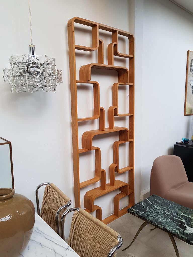 Wall Unit/Room Divider by Ludvik Volak for Drevopodnik Holesov ‘Round ...