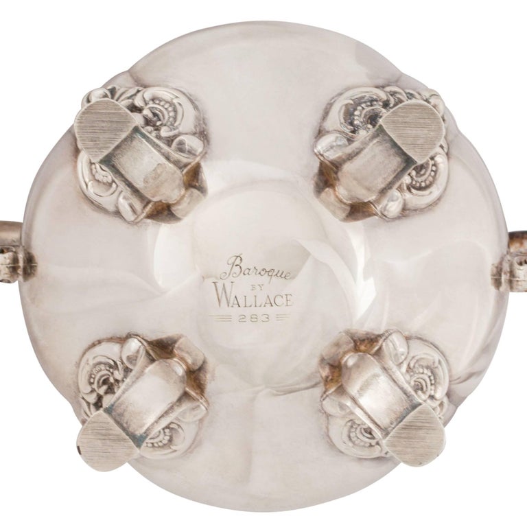 Wallace Baroque Silver Plate Tea Service at 1stDibs