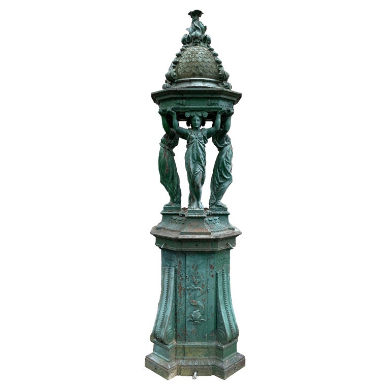 "Wallace Fountain", in cast iron fountain For Sale at 1stDibs
