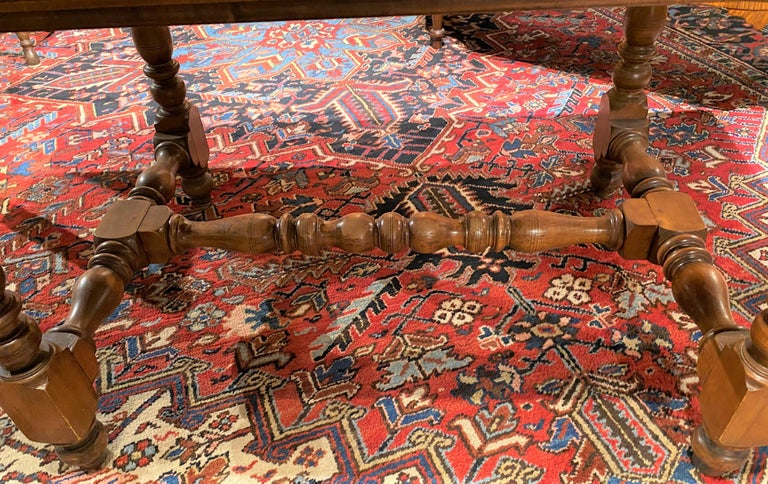 Wallace Nutting Signed Maple Tavern Table with Bold Turned Legs and ...