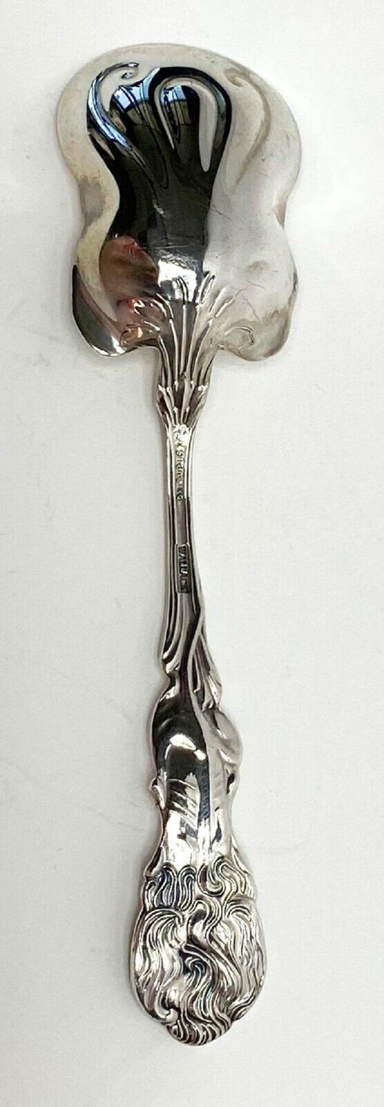 Wallace Sterling Silver Art Nouveau Jam or Berry Spoon For Sale at 1stDibs