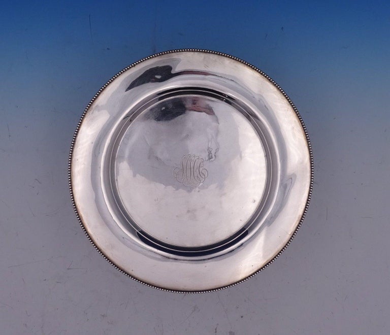 Wallace Sterling Silver Plate Round #500, 10.5 Ozt at 1stDibs