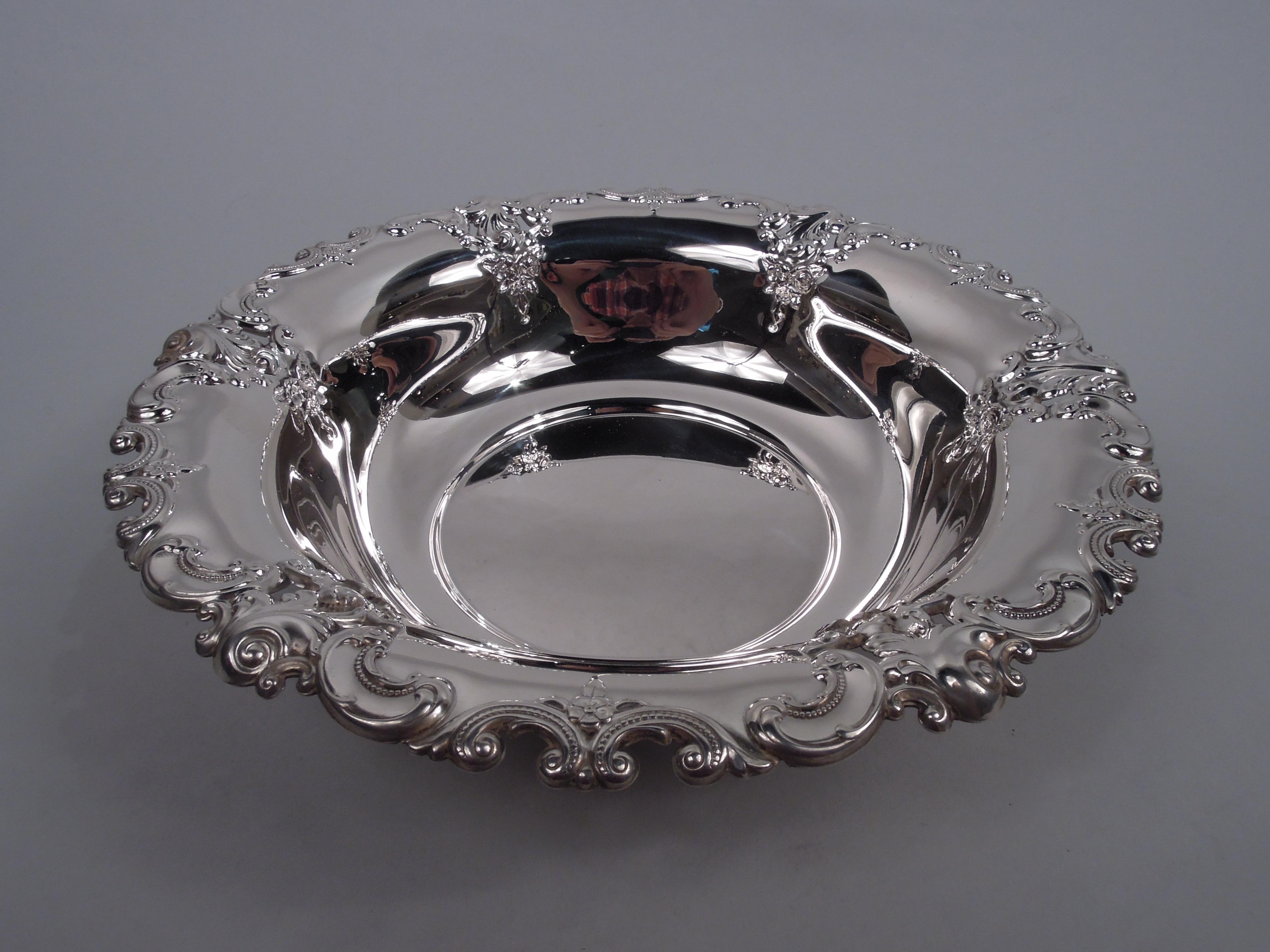 Wallace Sterling Silver Serving Bowl in Classic Grande Baroque Pattern ...