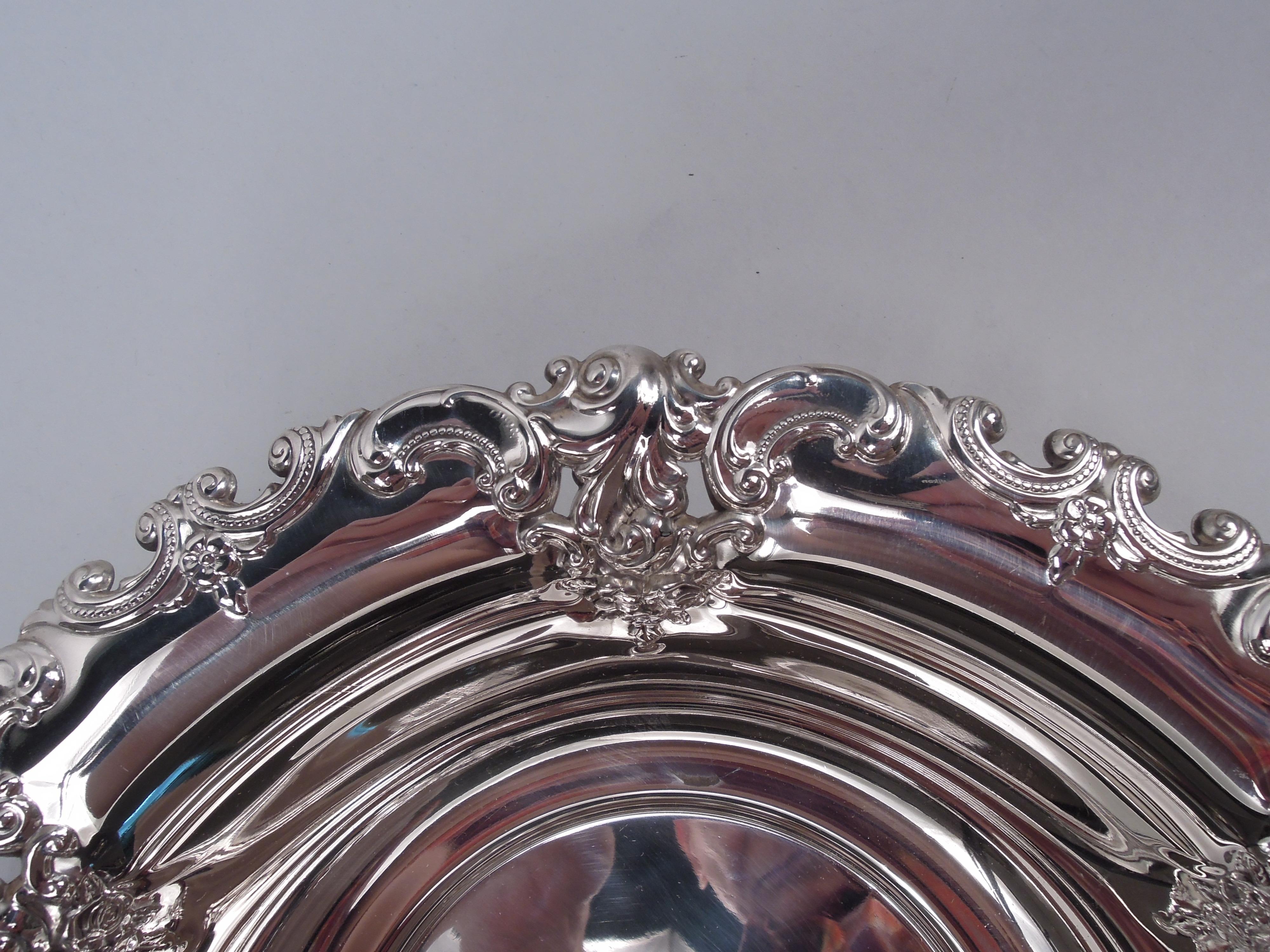 Wallace Sterling Silver Serving Bowl in Classic Grande Baroque Pattern ...