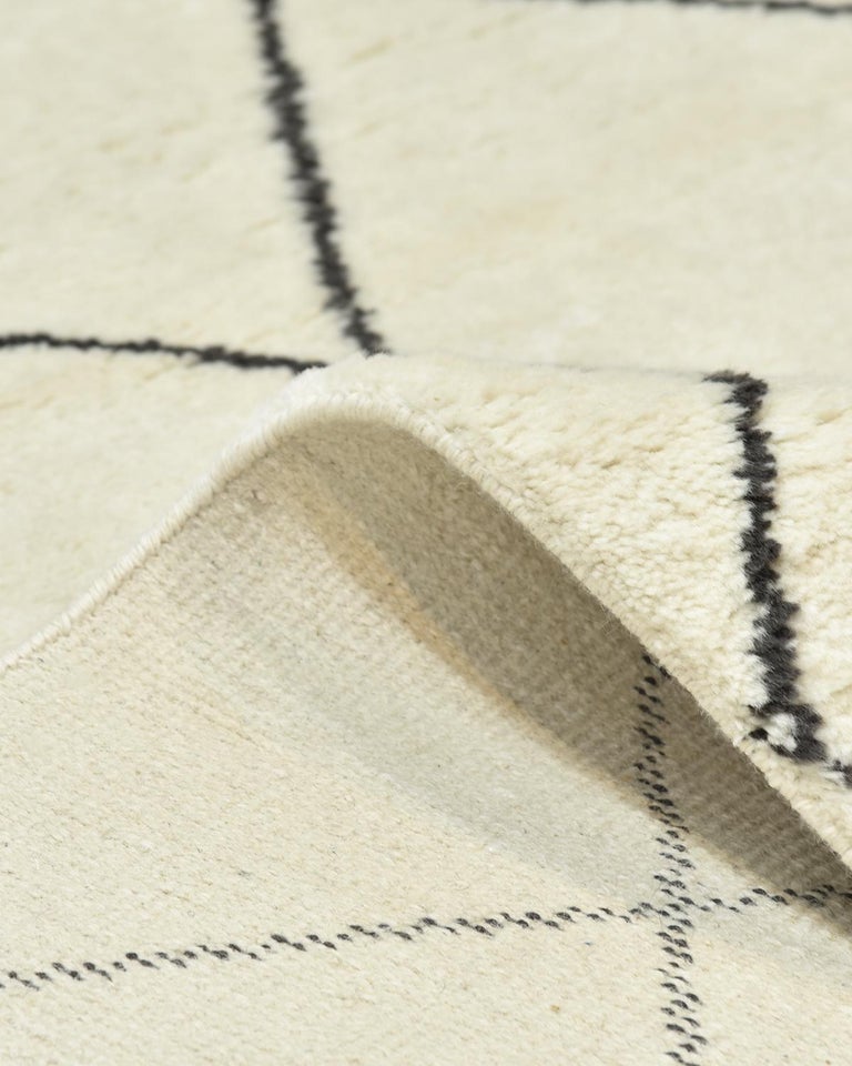 Indian Made Hand-Knotted Bohemian Moroccan Inspired Area Rug For Sale ...