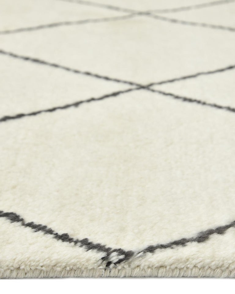 Indian Made Hand-Knotted Bohemian Moroccan Inspired Area Rug For Sale ...