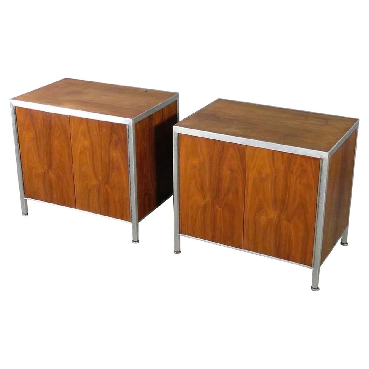 Oxide, Aluminum Side Cabinets with Wood Drawers by Laylo Studio For ...