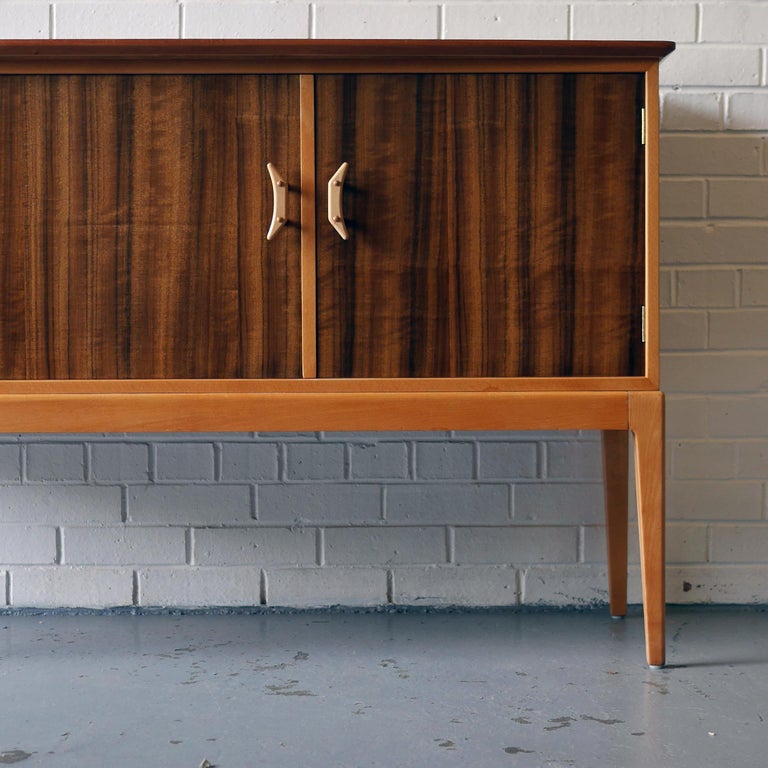 Walnut and Beech Sideboard by Vesper Furniture, circa 1957 For Sale at ...