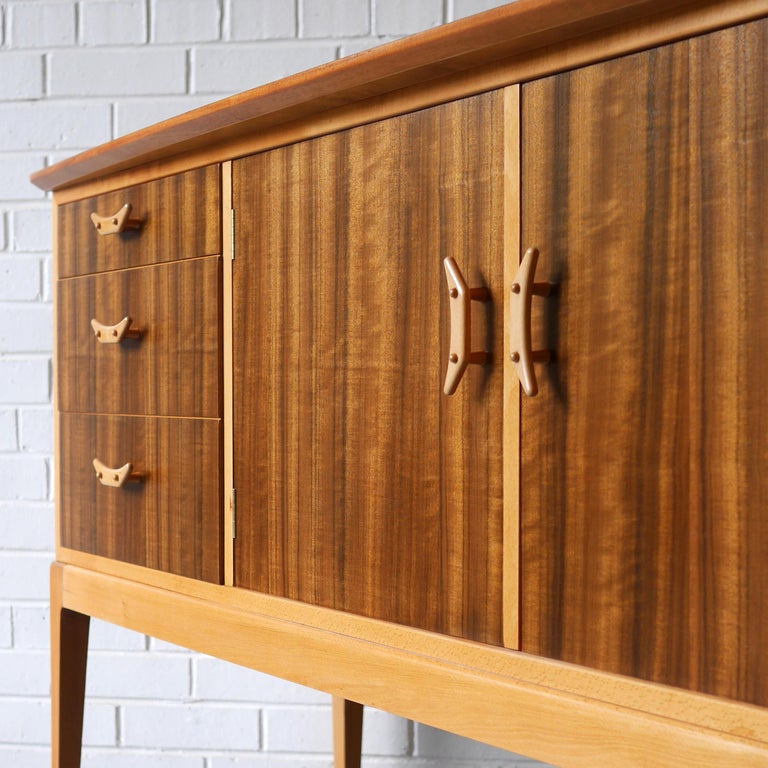 Walnut and Beech Sideboard by Vesper Furniture, circa 1957 For Sale at ...