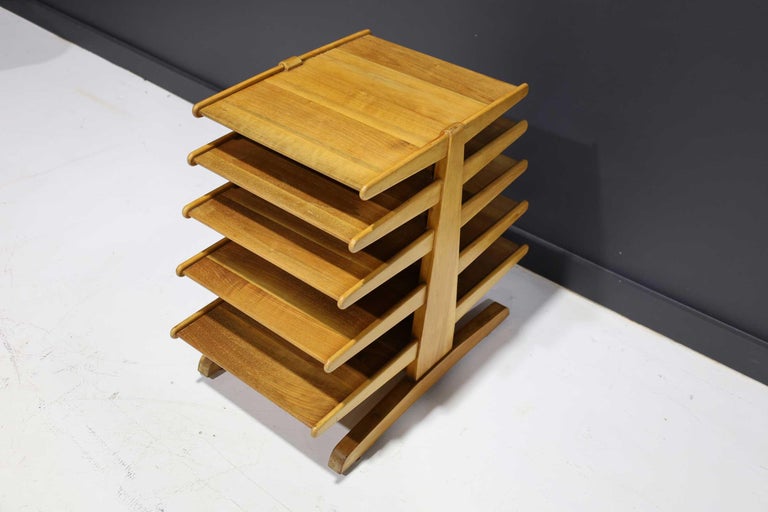 Walnut and Birch Magazine Tree by Edward Wormley for Dunbar at 1stDibs