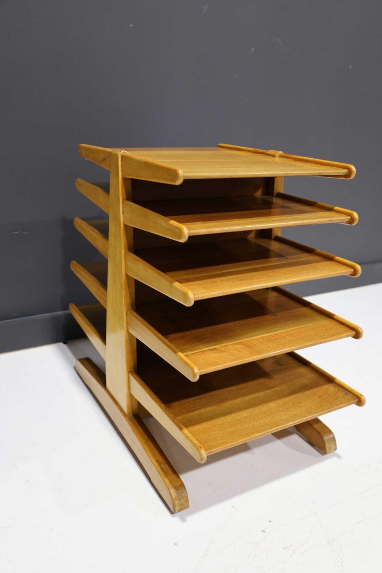 Walnut and Birch Magazine Tree by Edward Wormley for Dunbar at 1stDibs