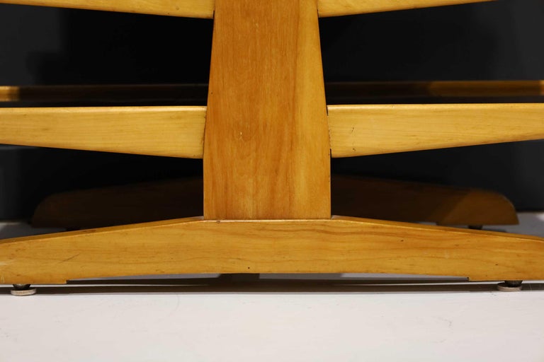 Walnut and Birch Magazine Tree by Edward Wormley for Dunbar at 1stDibs