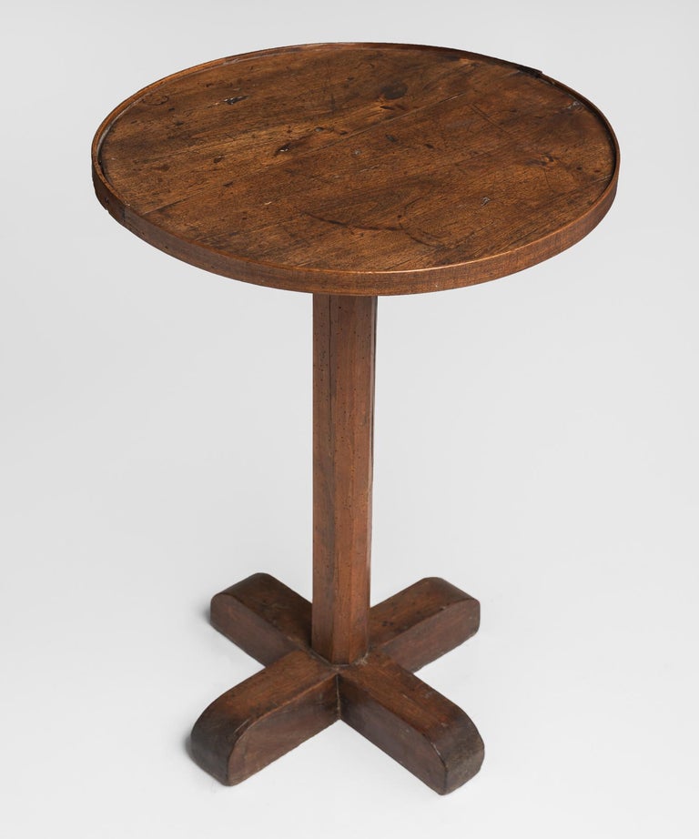Walnut and Oak Primitive Side Table, France, circa 1860 at 1stDibs