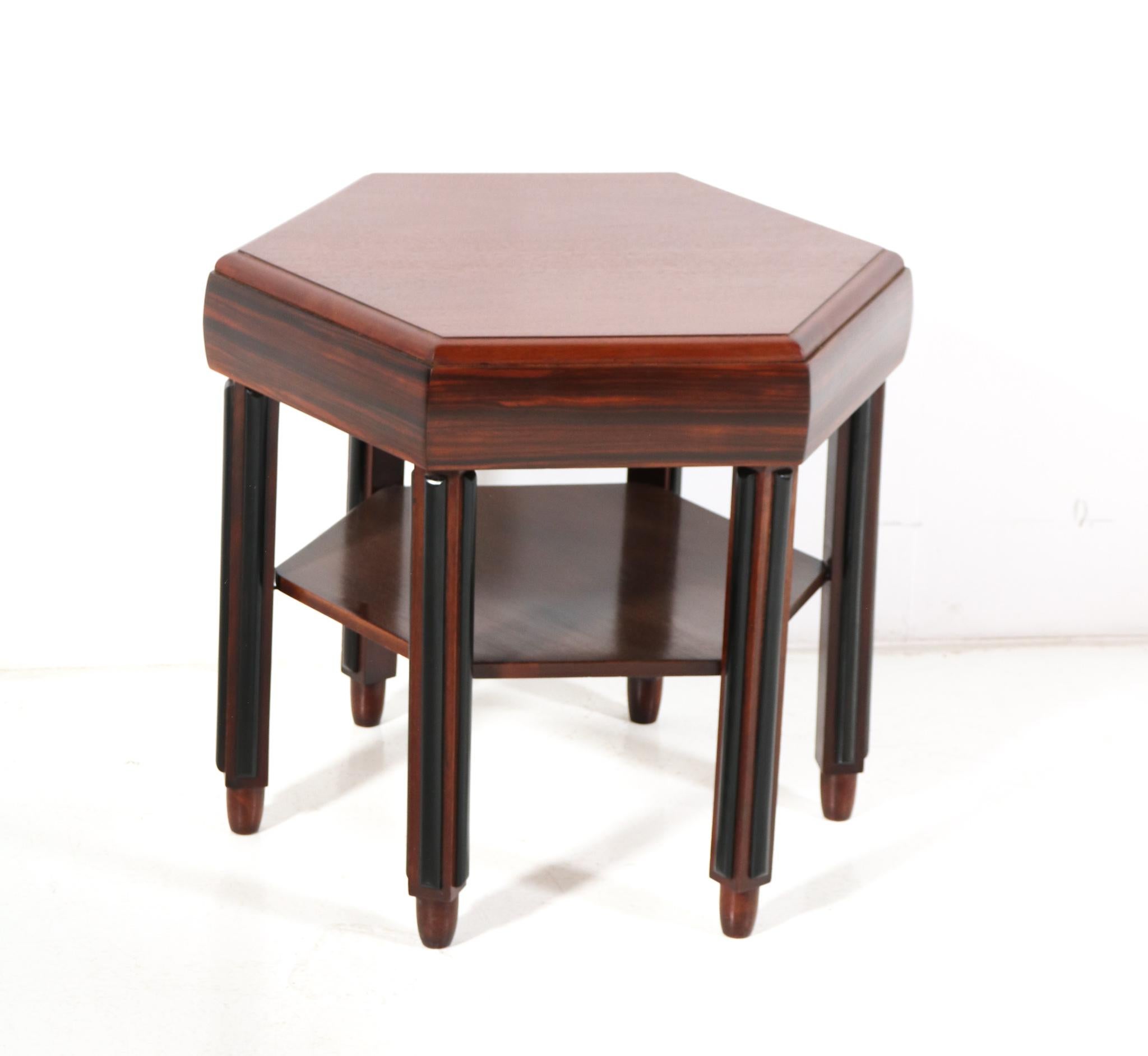 Walnut Art Deco Amsterdamse School Coffee Table by Fa. Drilling ...