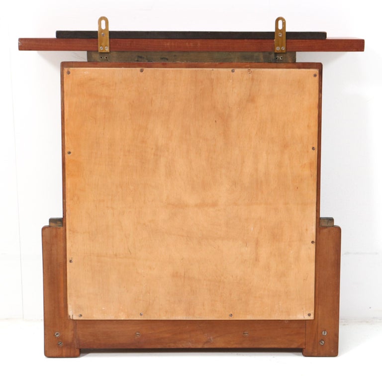 Walnut Art Deco Modernist Wall Mirror by Anton Lucas, 1920s For Sale at ...