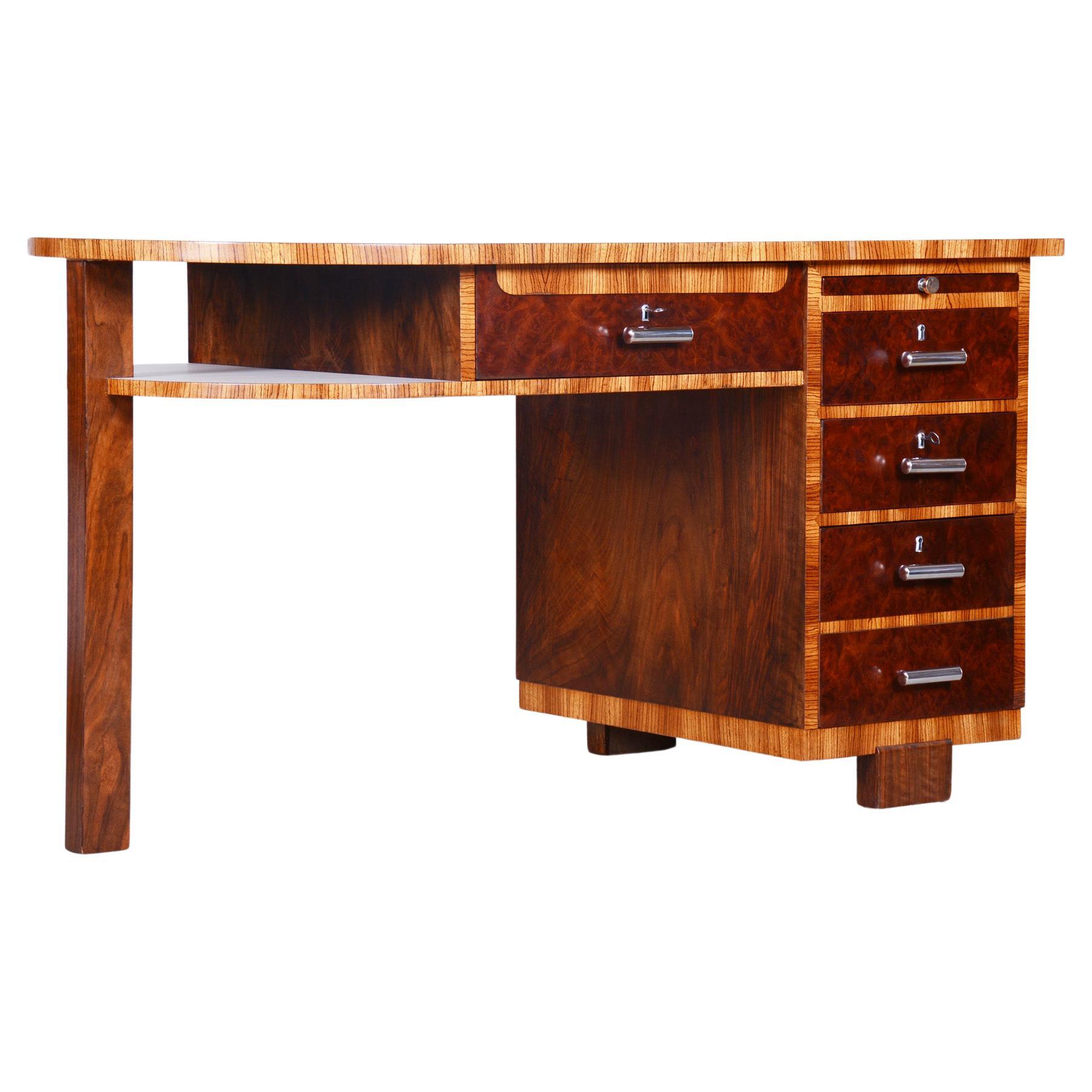 1920s Birch and Rosewood Small Writing Table Desk at 1stDibs