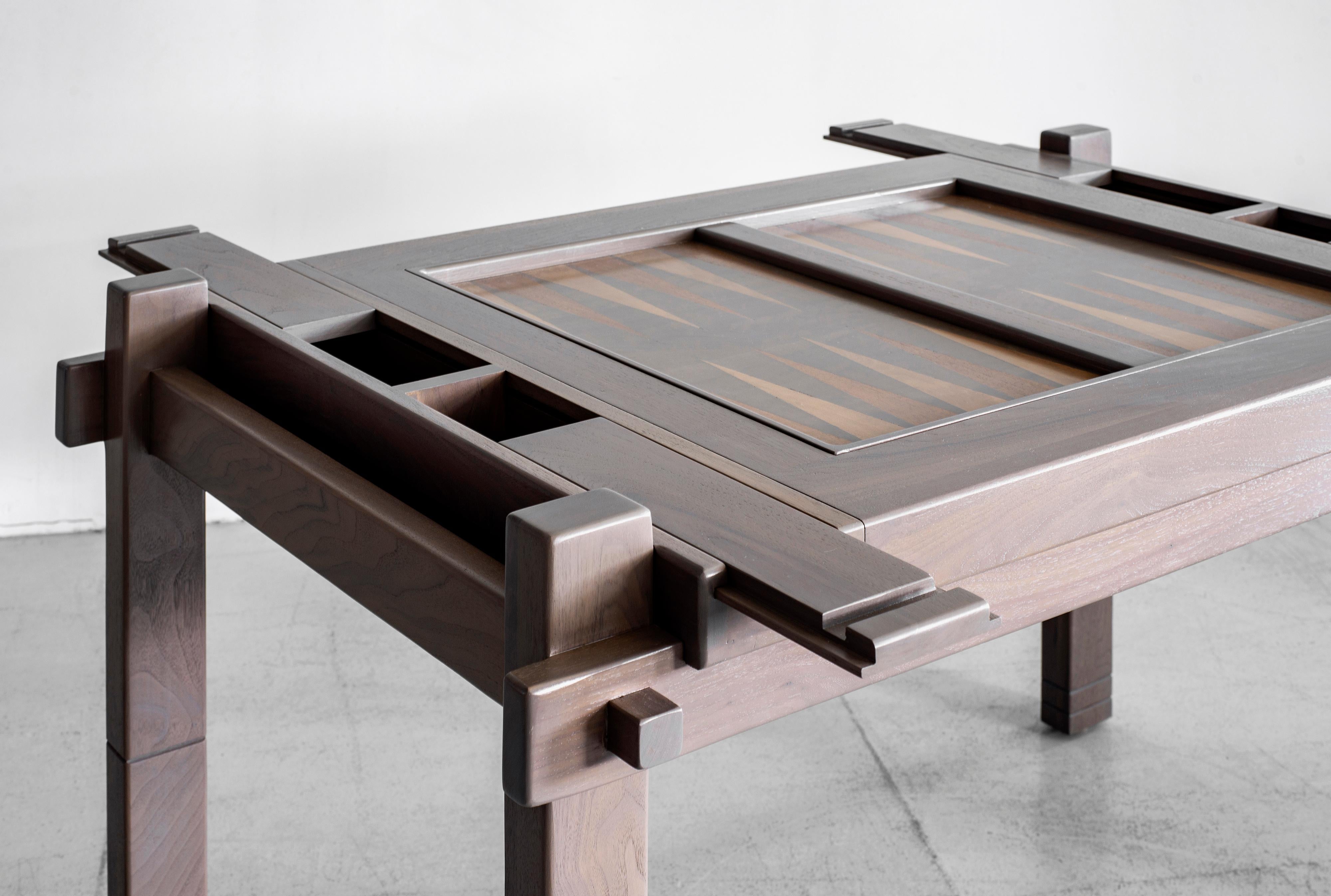 Walnut Backgammon Table at 1stDibs | backgammon table and chairs ...