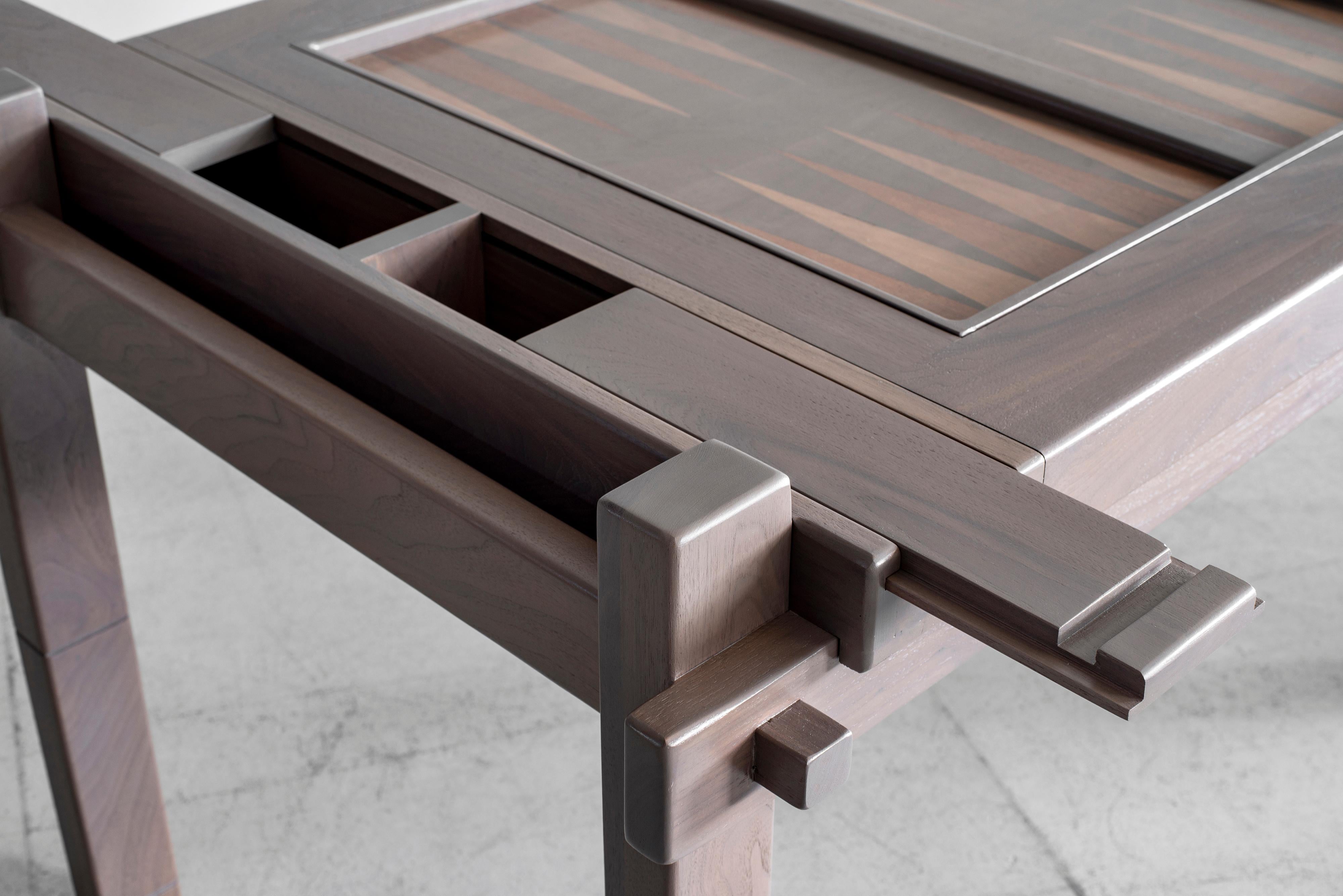 Walnut Backgammon Table at 1stDibs | backgammon table and chairs ...