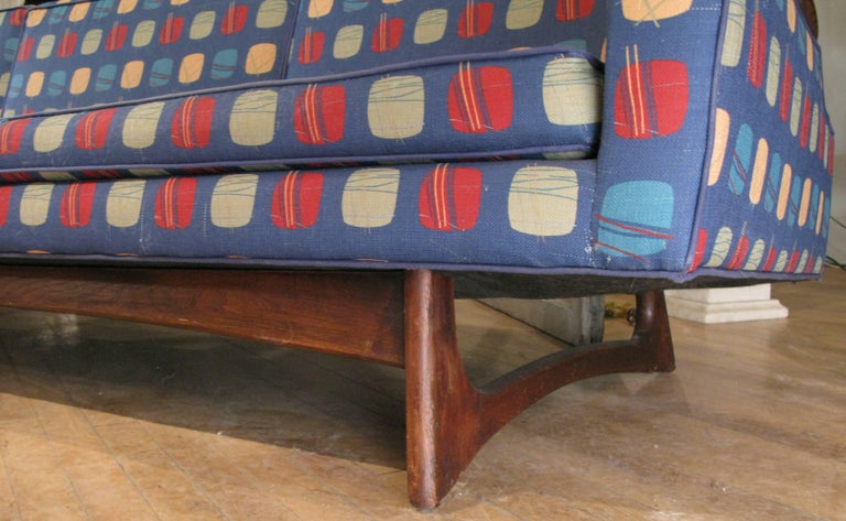 Walnut Base Sofa by Adrian Pearsall for Craft Associates at 1stDibs
