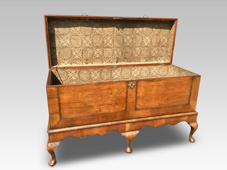 Walnut Blanket Chest / Trunk on Stand, English, circa 1910 at 1stDibs