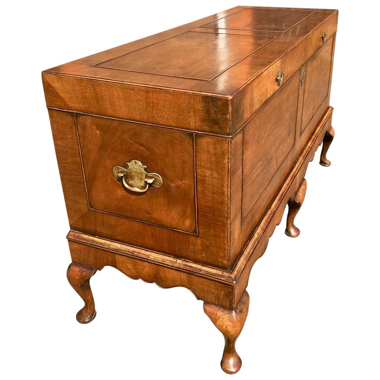 Walnut Blanket Chest / Trunk on Stand, English, circa 1910 at 1stDibs