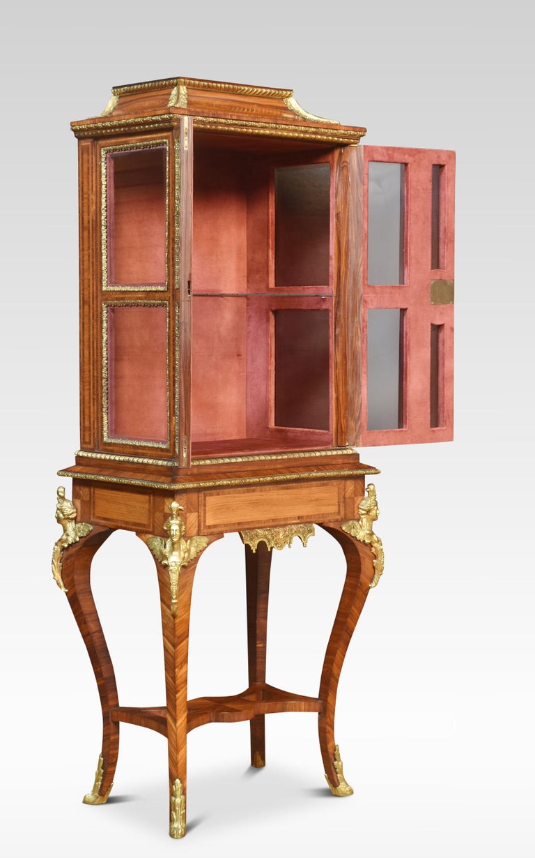 Walnut cabinet on stand For Sale at 1stDibs