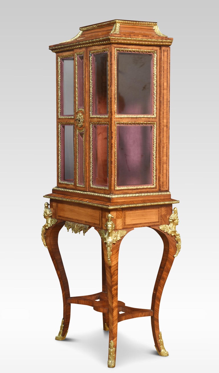 Walnut cabinet on stand For Sale at 1stDibs