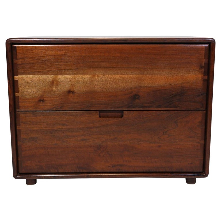 Walnut California Studio Craft Filing Cabinet #3 For Sale at 1stDibs