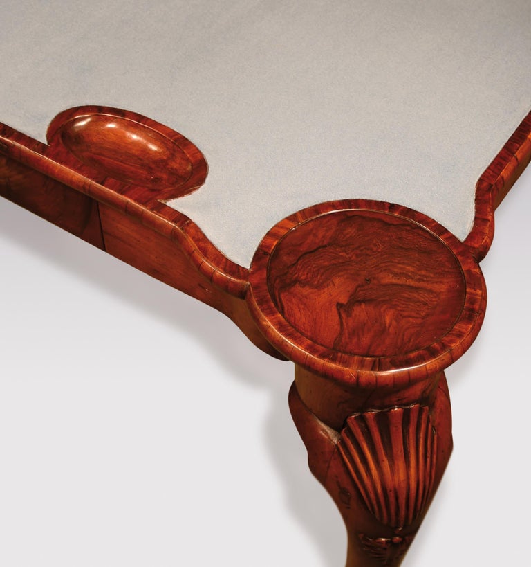 Walnut Card Table at 1stDibs