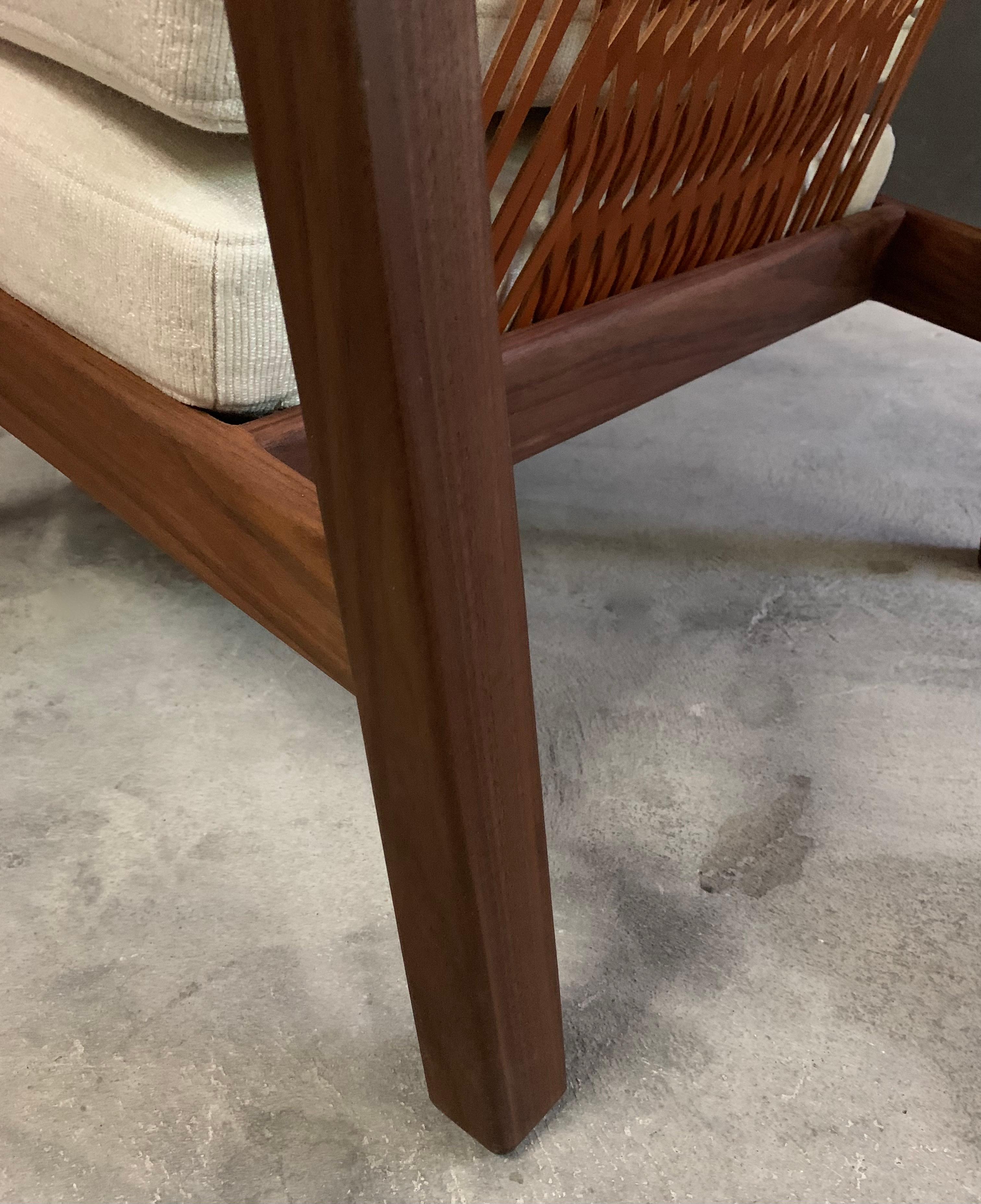 Walnut Carl Gustav Hiort af Ornäs 'Rialto' Arm Chair For Sale at 1stDibs