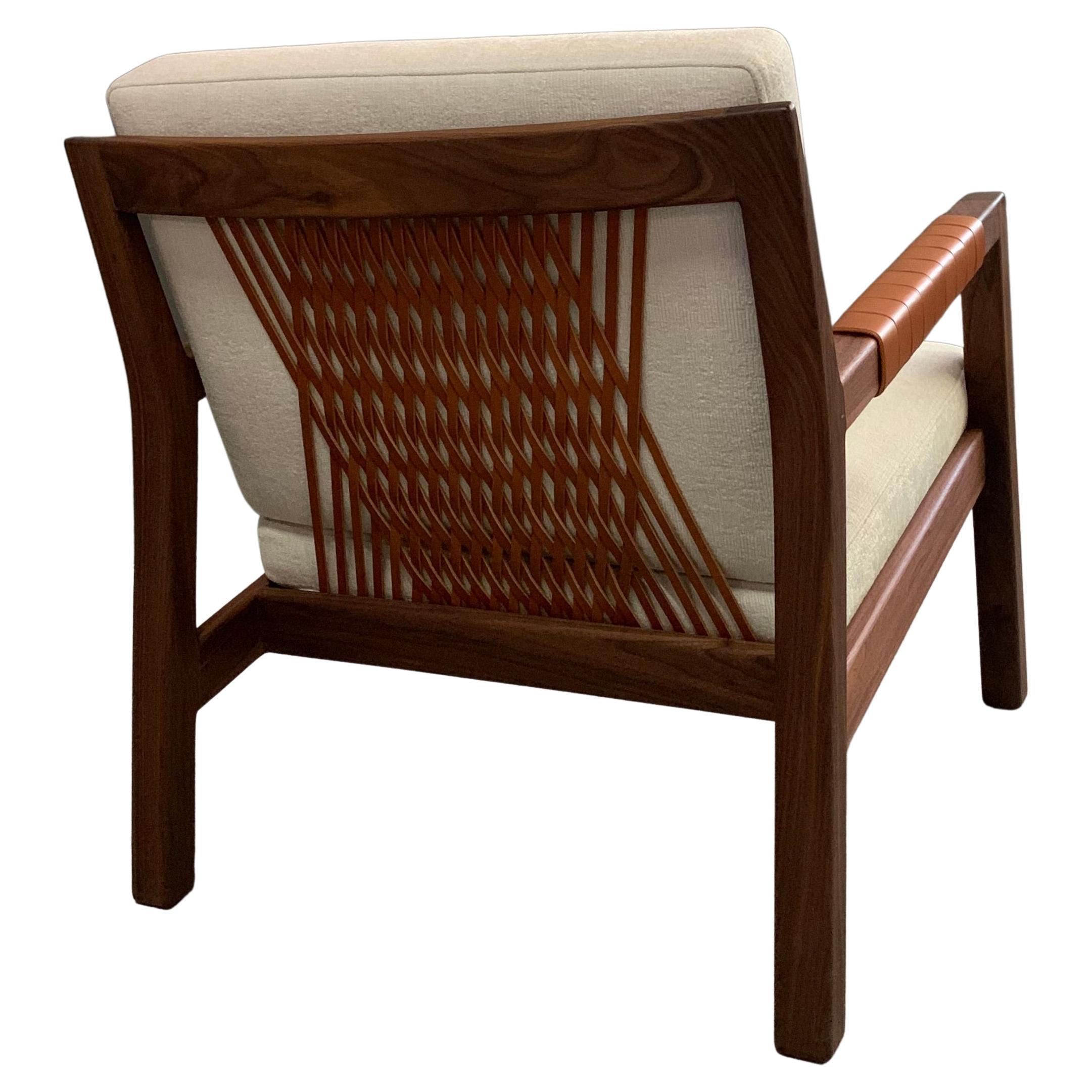 Walnut Carl Gustav Hiort af Ornäs 'Rialto' Arm Chair For Sale at 1stDibs