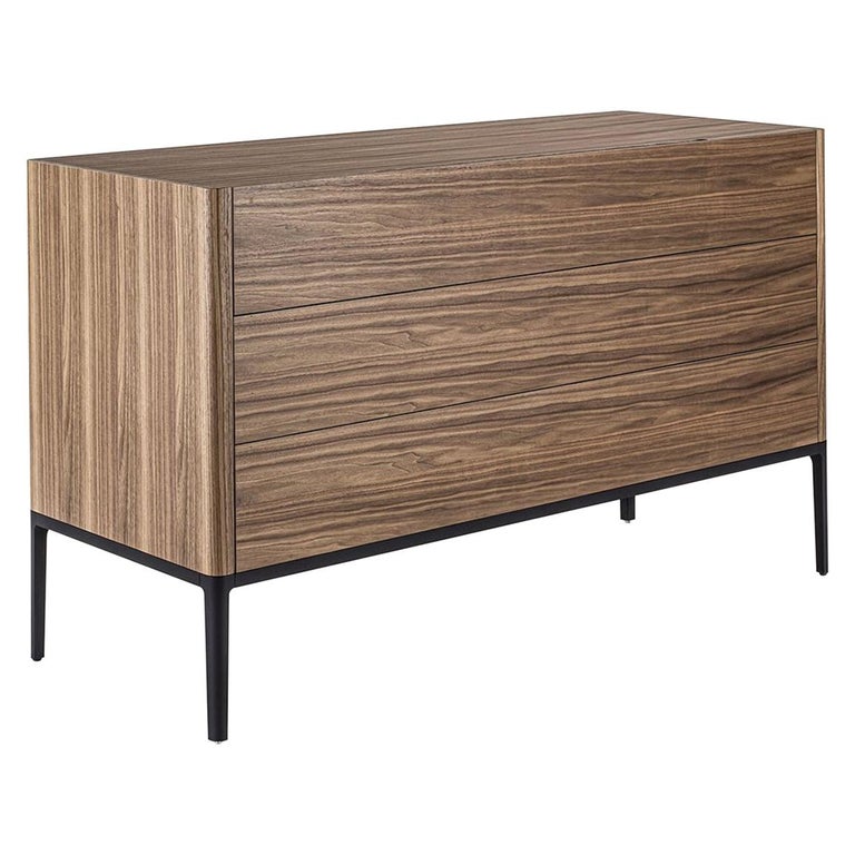 Walnut Case Chest of Drawers For Sale at 1stDibs