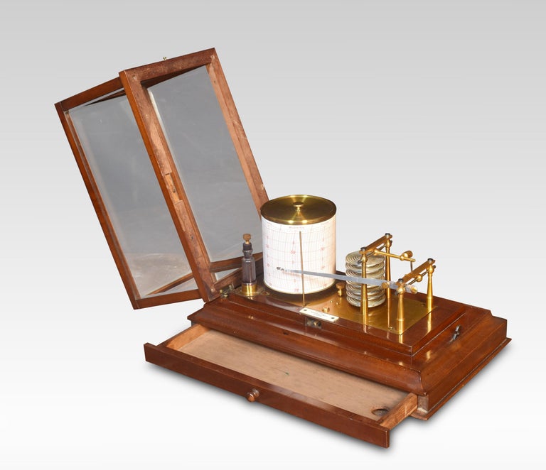 Walnut Cased Barograph by R. Stewart For Sale at 1stDibs