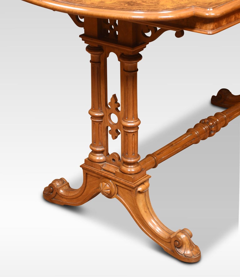 Walnut Center Table For Sale at 1stDibs