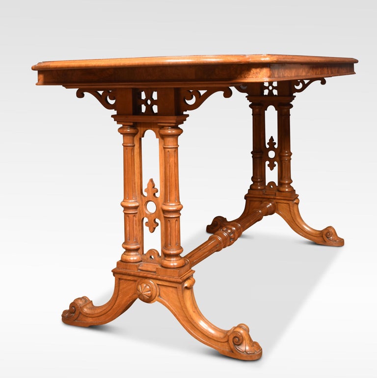 Walnut Center Table For Sale at 1stDibs