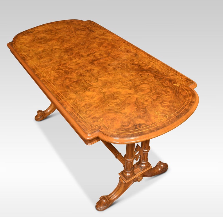 Walnut Center Table For Sale at 1stDibs