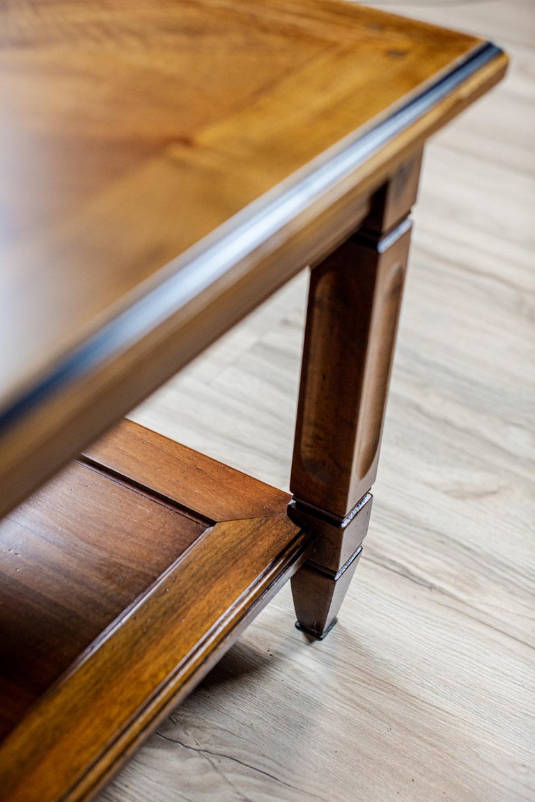 Restored Walnut Center Table from the 2nd Half of the 20th Century For ...